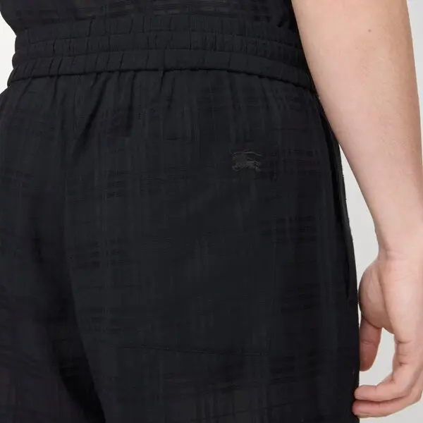 Burberry Check Cotton Voile Shorts