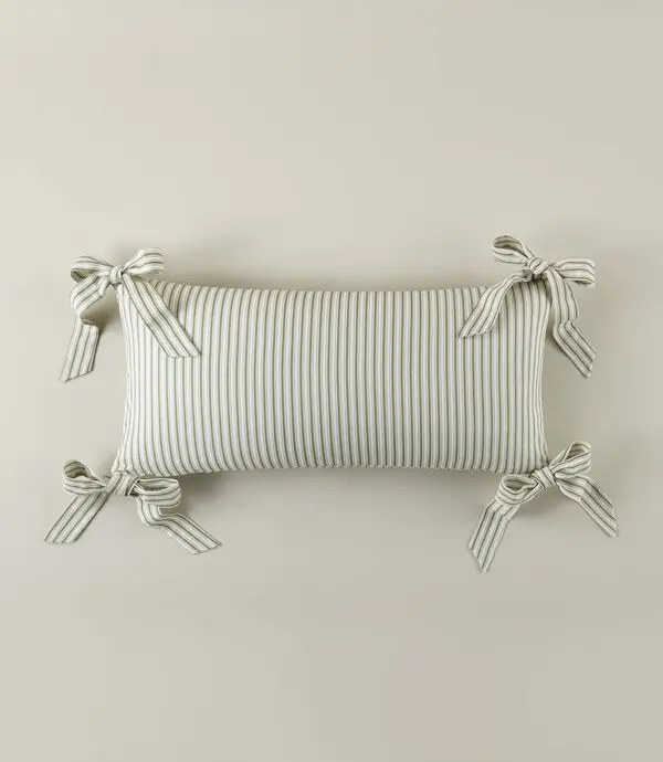PEACOCK ALLEY Caitlin Bow Pillow