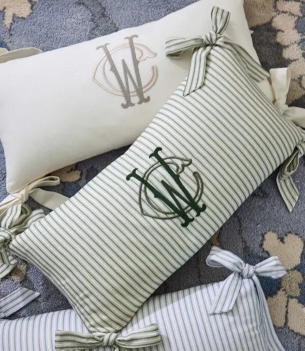 PEACOCK ALLEY Caitlin Bow Pillow