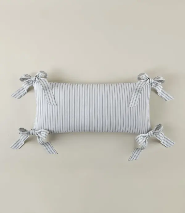 PEACOCK ALLEY Caitlin Bow Pillow