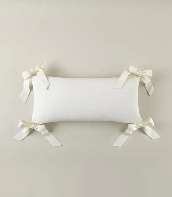 PEACOCK ALLEY Caitlin Bow Pillow