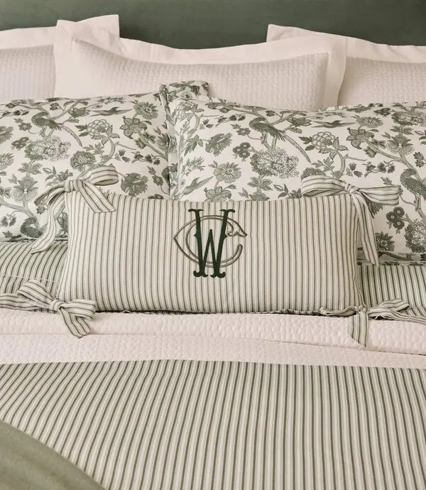 PEACOCK ALLEY Caitlin Bow Pillow