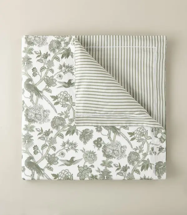 PEACOCK ALLEY Highgrove Toile Reversible Duvet Set - Highgrove Moss