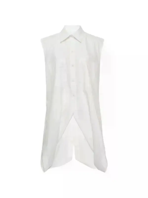 LITKOVSKA Split-hem Shirt - White