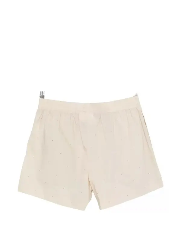 MC2 SAINT BARTH Crystal-embellished Shorts - Neutrals