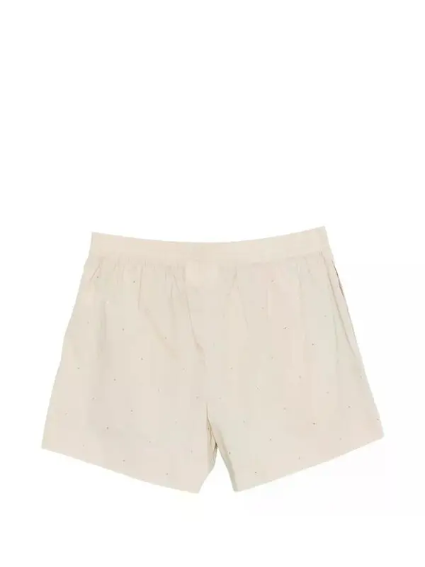 MC2 SAINT BARTH Crystal-embellished Shorts - Neutrals