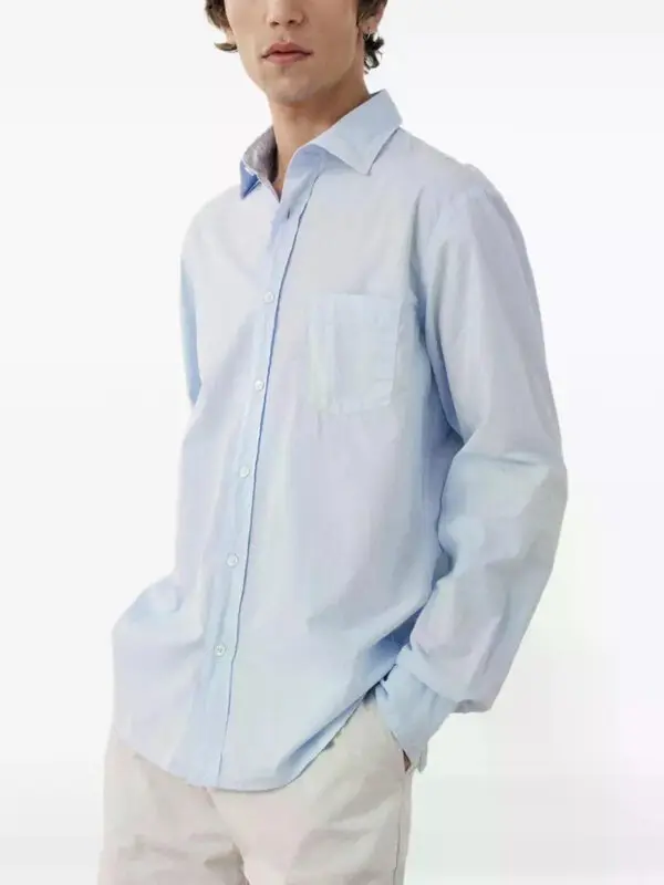 Hartford Paul Cotton-twill Shirt - Blue