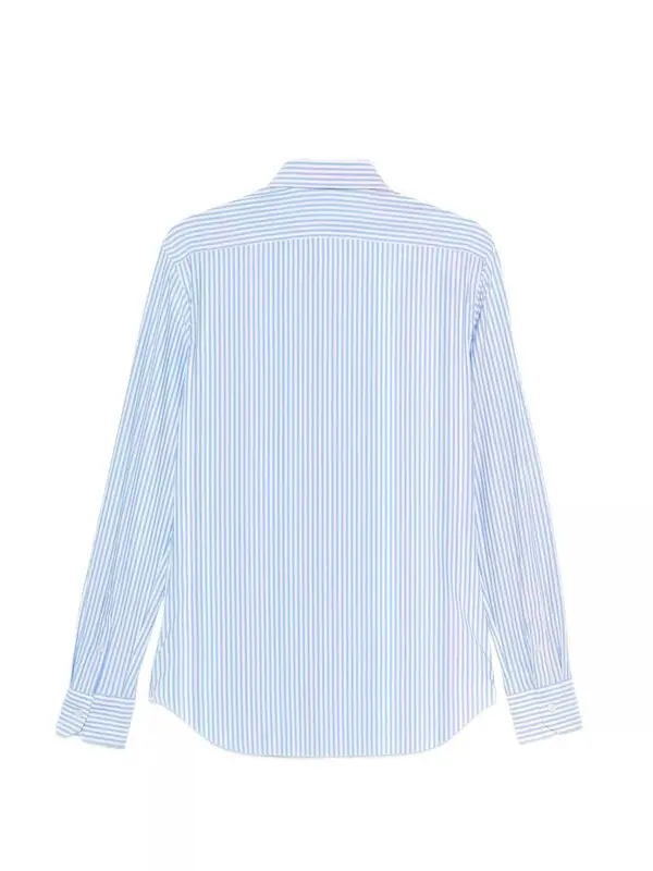 XACUS Striped Long-sleeve Shirt - Blue