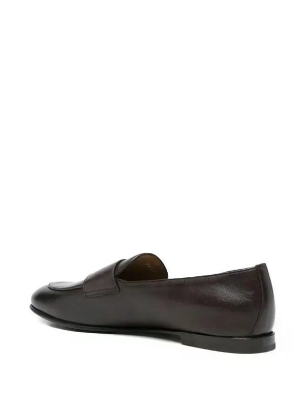 Neil Barrett Double-buckle Leather Loafers