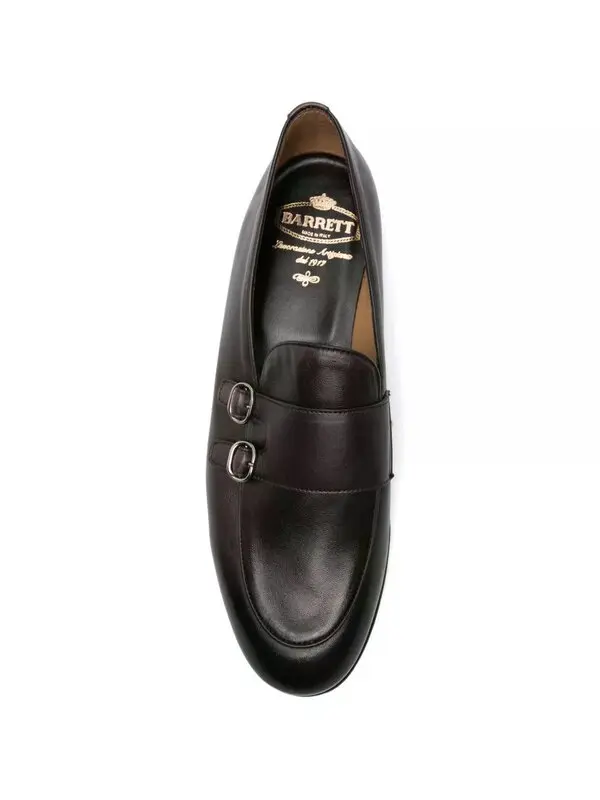 Neil Barrett Double-buckle Leather Loafers