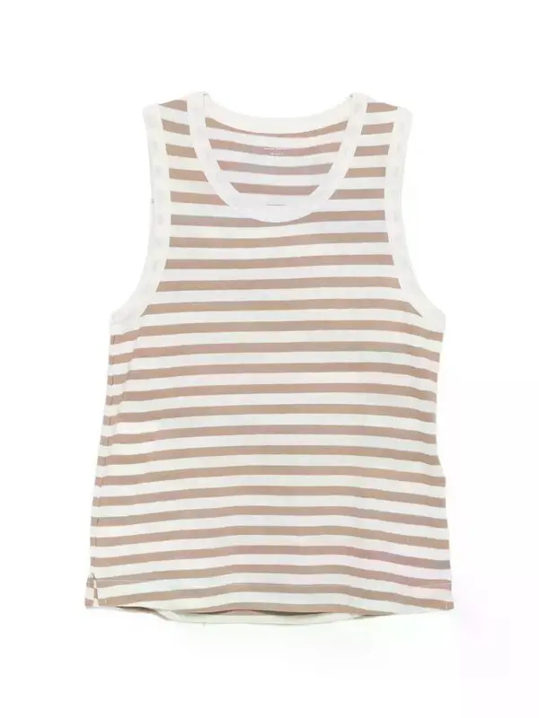 Majestic Filatures Striped Tank Top - White
