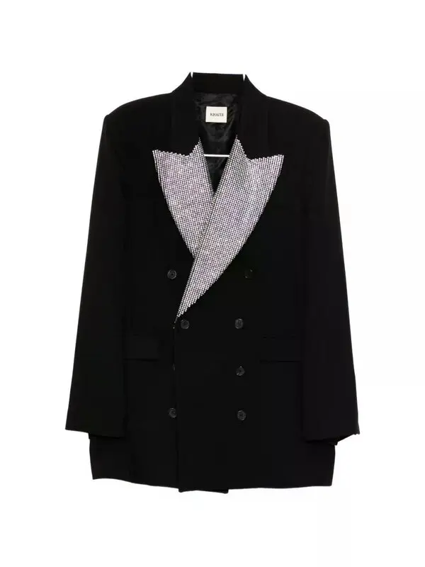 Khaite Balton Crystal-embellished Blazer - Black