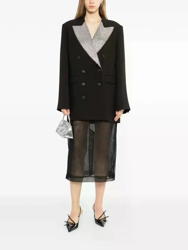 Khaite Balton Crystal-embellished Blazer - Black