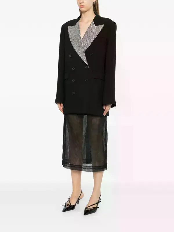 Khaite Balton Crystal-embellished Blazer - Black