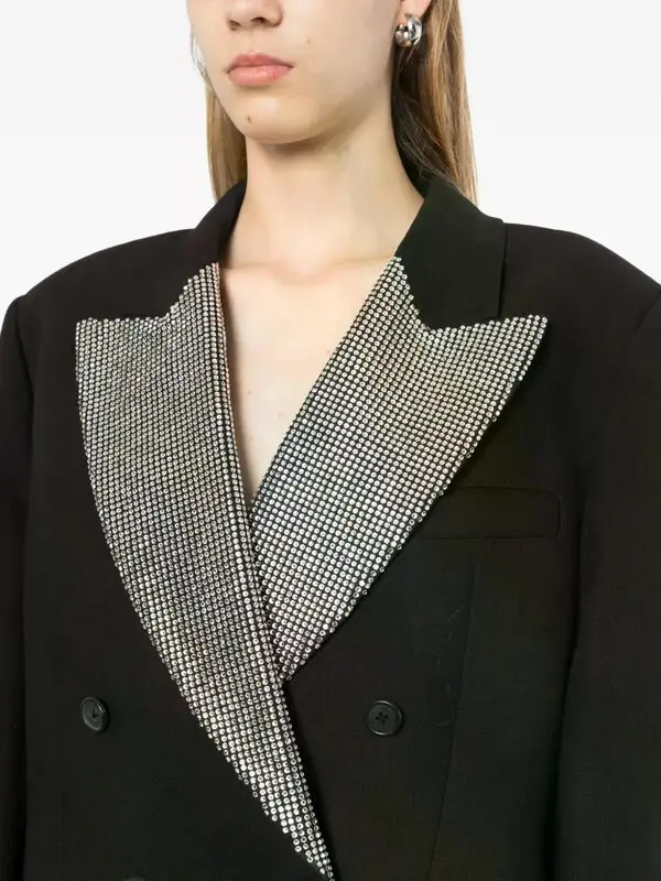 Khaite Balton Crystal-embellished Blazer - Black