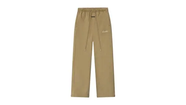 Fear Of God Essentials Suede Fleece Signature Relaxed Pant - Dune