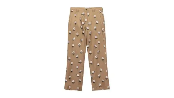 HONOR THE GIFT Flowers Beaded Pant - Taupe
