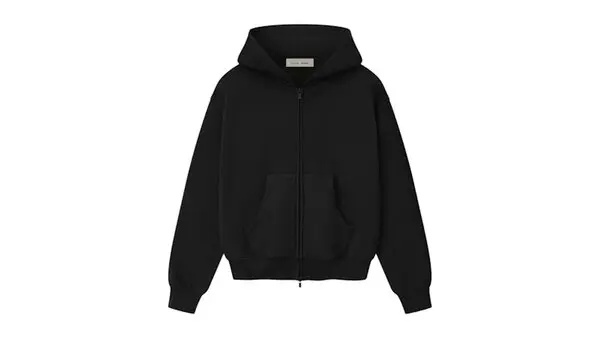 Fear Of God Essentials Classic Full Zip Hoodie - Vintage Black