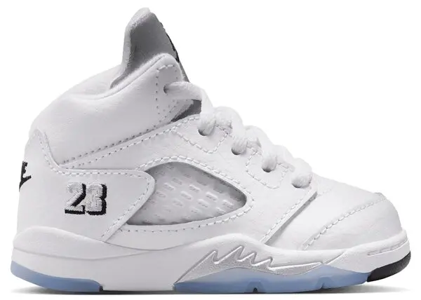 JORDAN 5 Retro Metallic - White/metallic Silver/black
