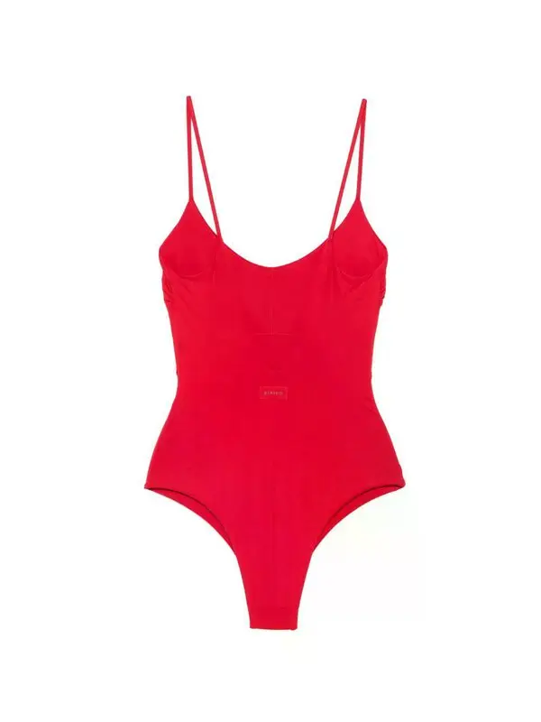 FISICO Scoop-neck Spaghetti-strap Swimsuit - Red