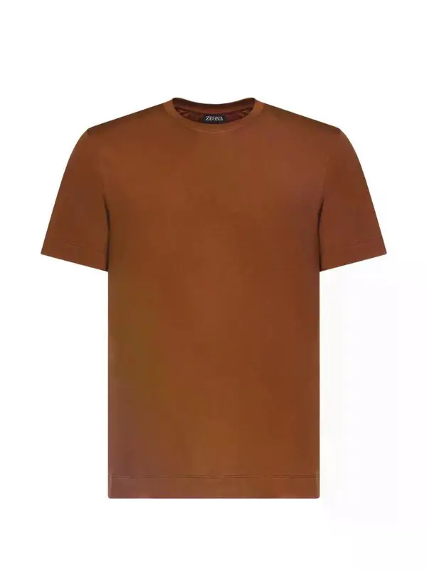 Zegna Crew-neck T-shirt - Brown