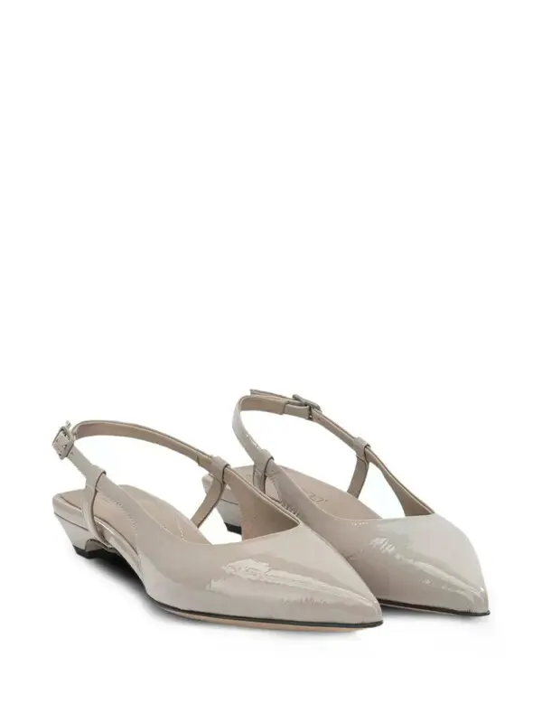 POMME D´OR Greta Patent Leather Slingback Pumps