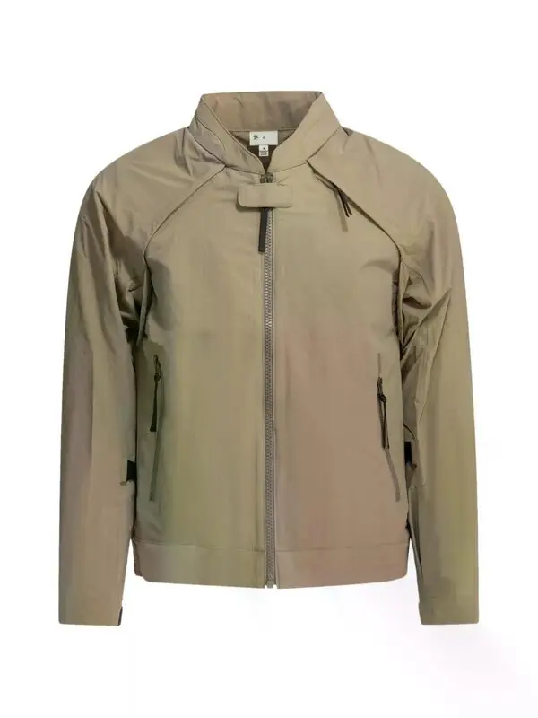 GOLDWIN Panelled Zip-up Jacket - Neutrals