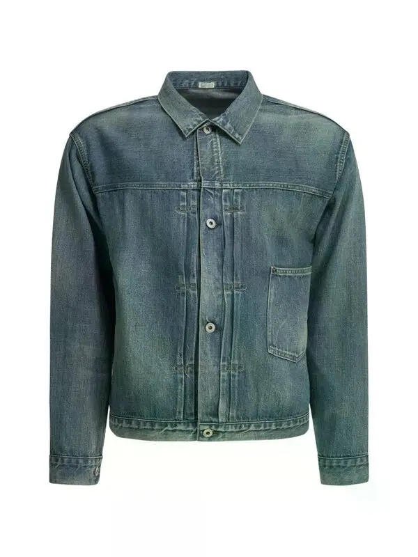 A.PRESSE No. 23 Button-down Denim Jacket - Blue