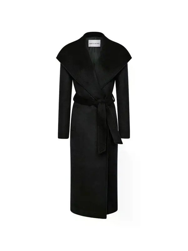 Rebecca Vallance Bower Belted Coat - Black