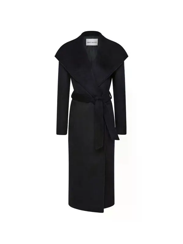 Rebecca Vallance Bower Belted Wool Coat - Blue