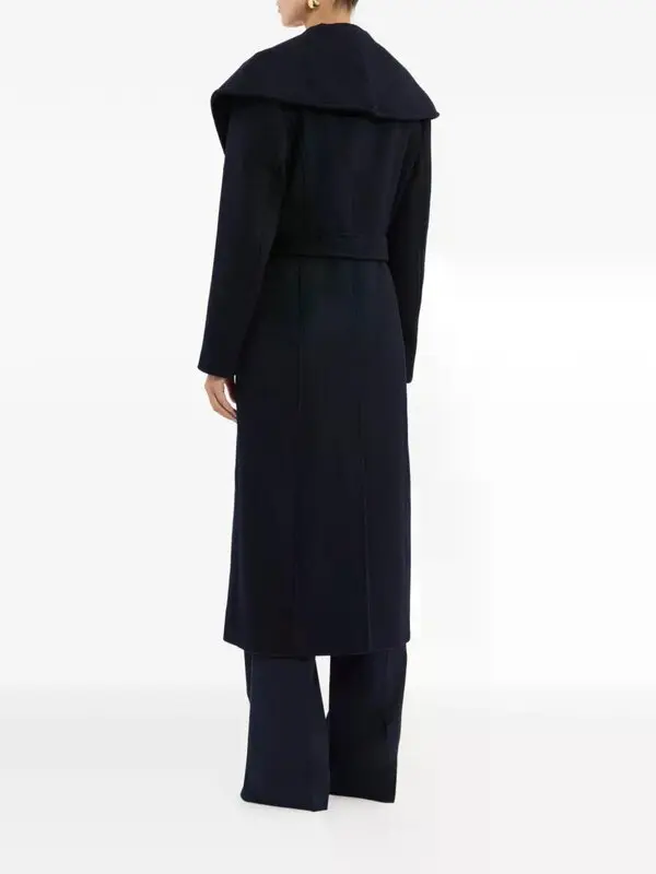 Rebecca Vallance Bower Belted Wool Coat - Blue