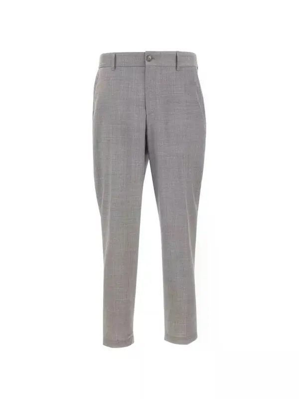 BOSS Virgin Wool Trousers - Grey
