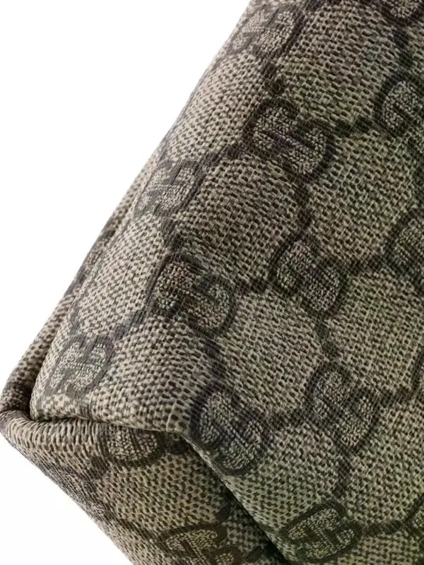 Gucci Flap Messenger Gg Coated Canvas Small Crossbody Bag - Brown