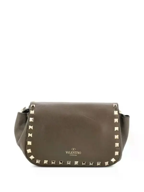 Valentino Garavani Rockstud Flip Lock Flap Bag - Green