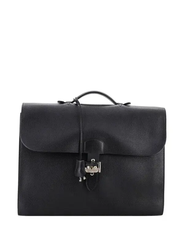 Hermès Sac A Depeches 38 Briefcase - Black