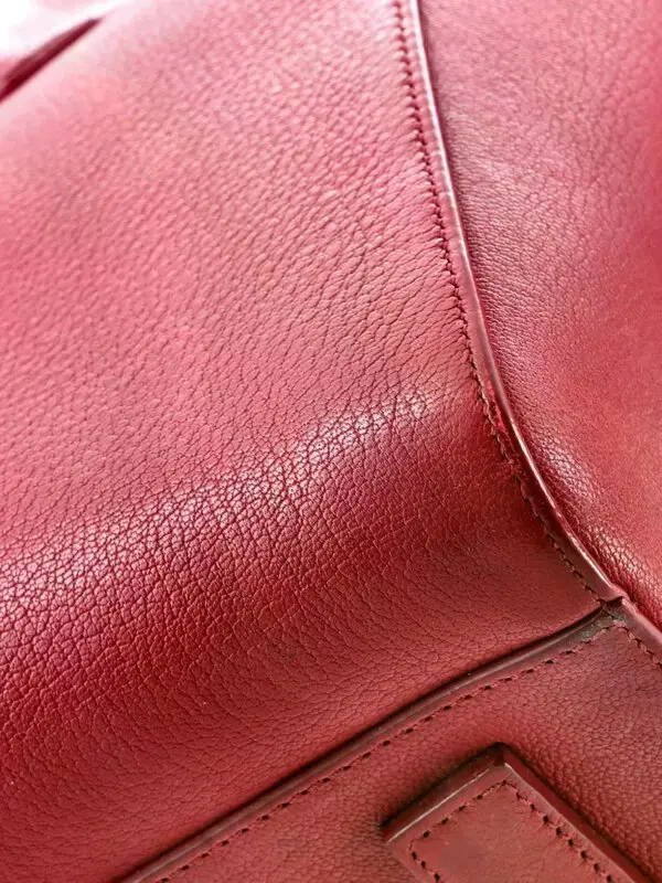 Givenchy Antigona Glazed Leather Medium Satchel - Red