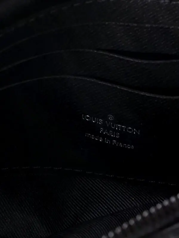 LOUIS VUITTON Pochette Volga Monogram Eclipse Canvas Clutch