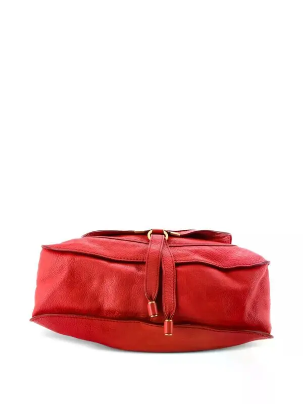 Chloé Marcie Leather Medium Satchel - Red
