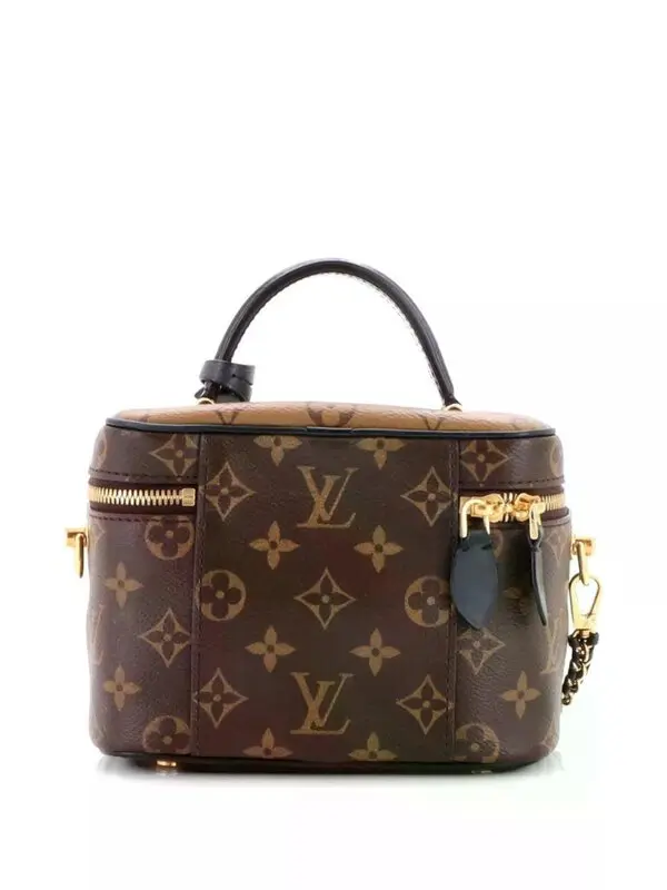 LOUIS VUITTON Vanity Handbag Reverse Monogram Canvas Pm Satchel
