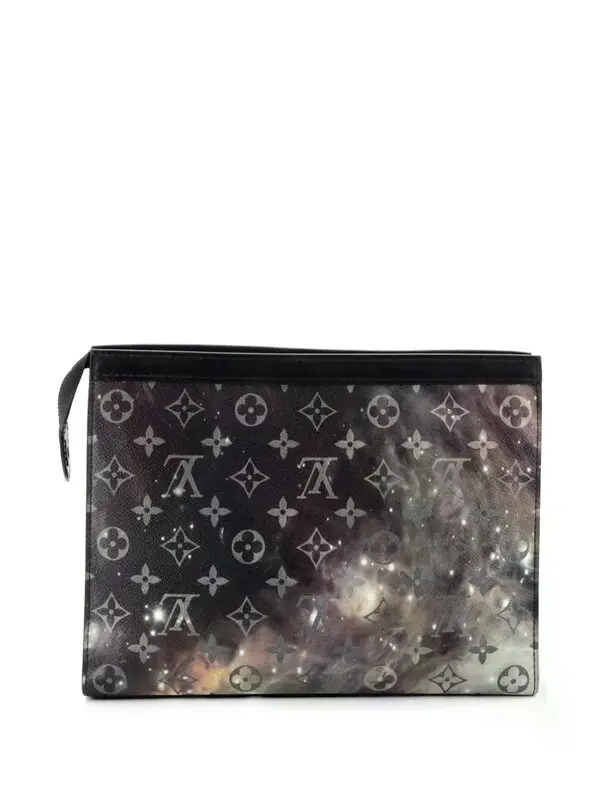 LOUIS VUITTON Pochette Voyage Limited Edition Monogram Galaxy Canvas Mm - Black