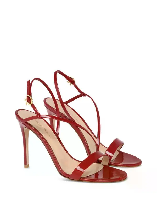 GIANVITO ROSSI Manhattan Ankle-strap Sandals - Red