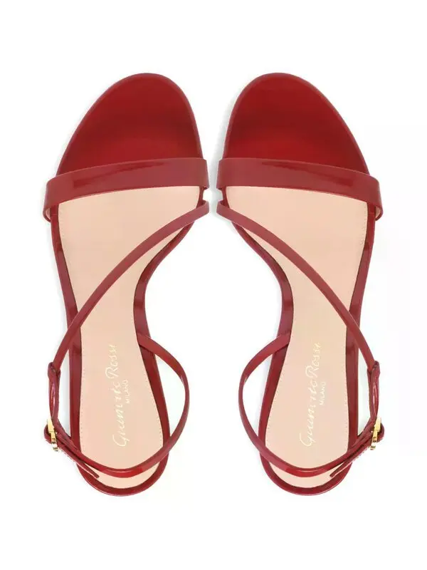 GIANVITO ROSSI Manhattan Ankle-strap Sandals - Red