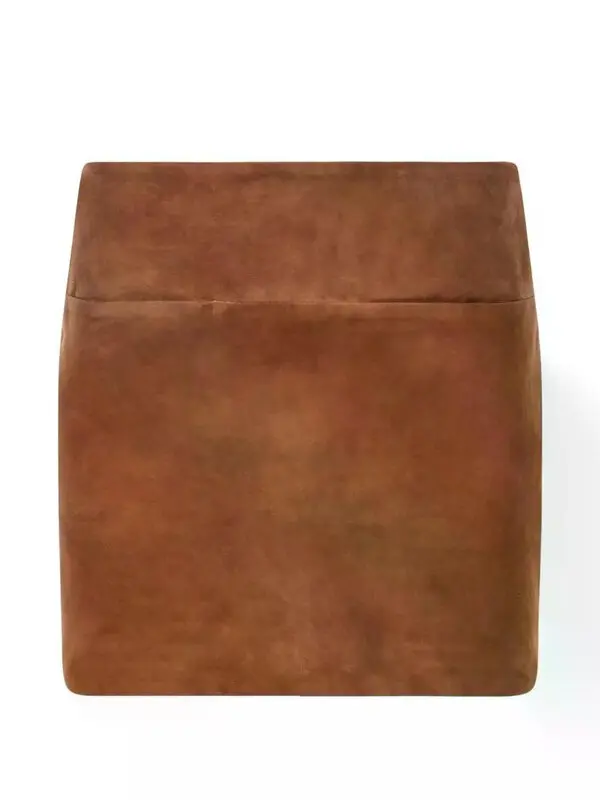 DONDUP Panelled Goat-suede Skirt