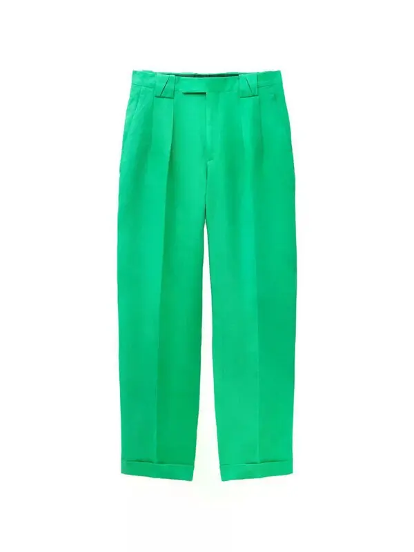 Versace Hemp Formal Pants - Green