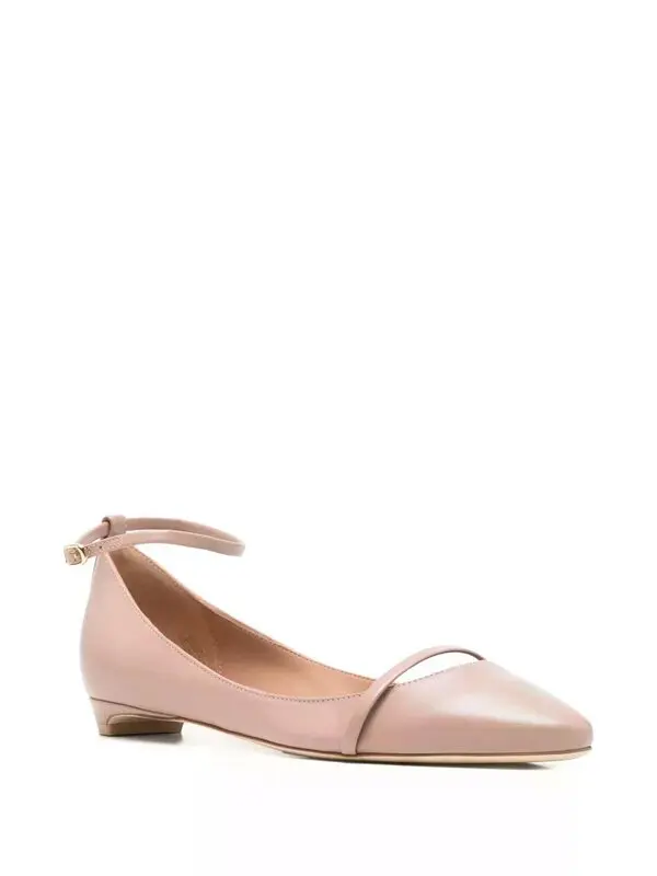 MALONE SOULIERS Mary Pointed-toe Ballet Flats - Pink