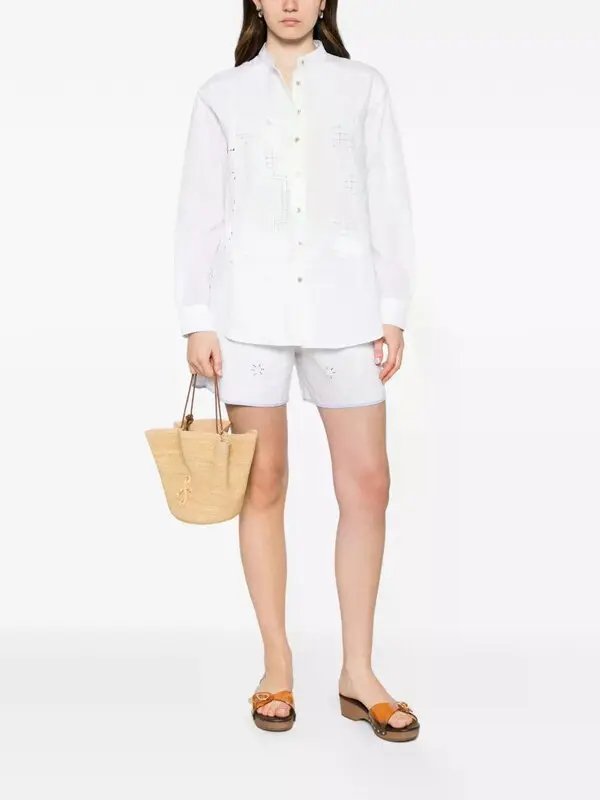RELAX RE-LUX Embroidered Long-sleeve Shirt