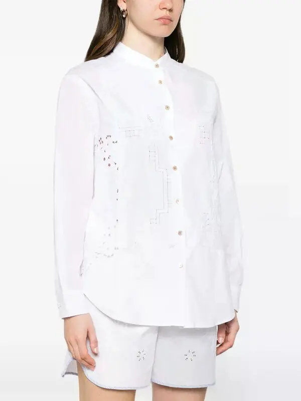 RELAX RE-LUX Embroidered Long-sleeve Shirt