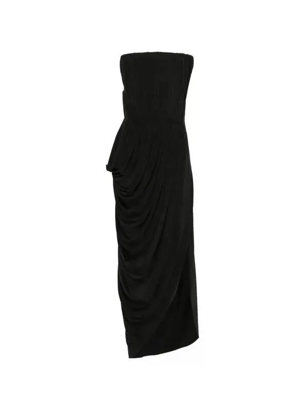 Stella McCartney Draped Asymmetric Dress - Black
