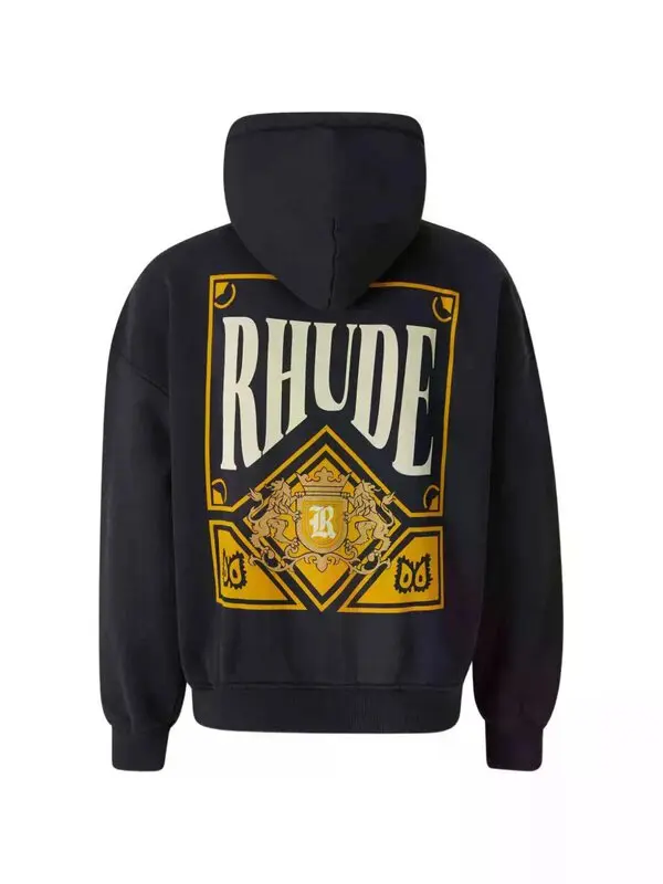 Rhude Logo-print Hoodie - Blue