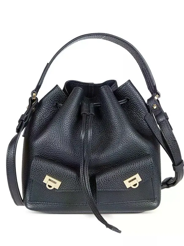 FERRAGAMO Multi-pocket Bucket Bag - Black